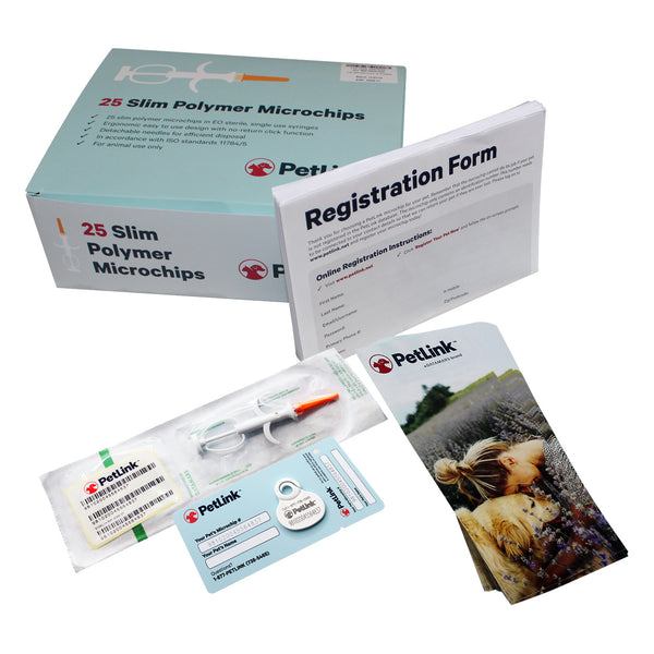 PetLink 25 Slim Polymer Microchips – Remedy Animal Health Store